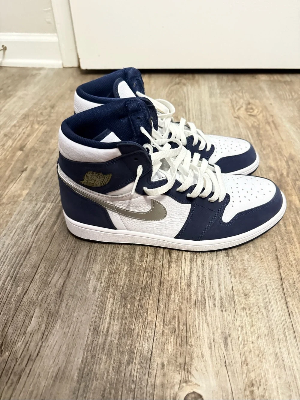 Jordan | Shoes | Air Jordan Retro Navy White Silver Mens | Poshmark